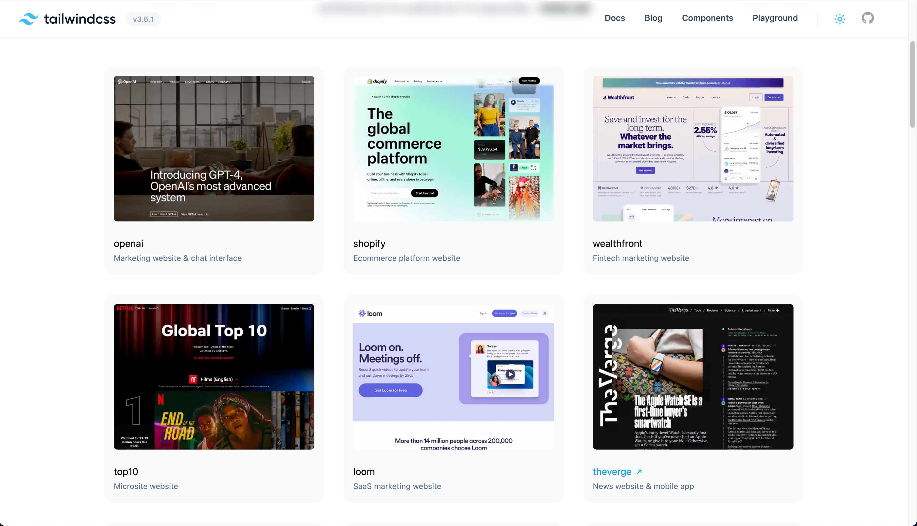GitHub - fxzer/tailwindcss-showcase: TailwindCSS官网案例仿写（适配移动端）